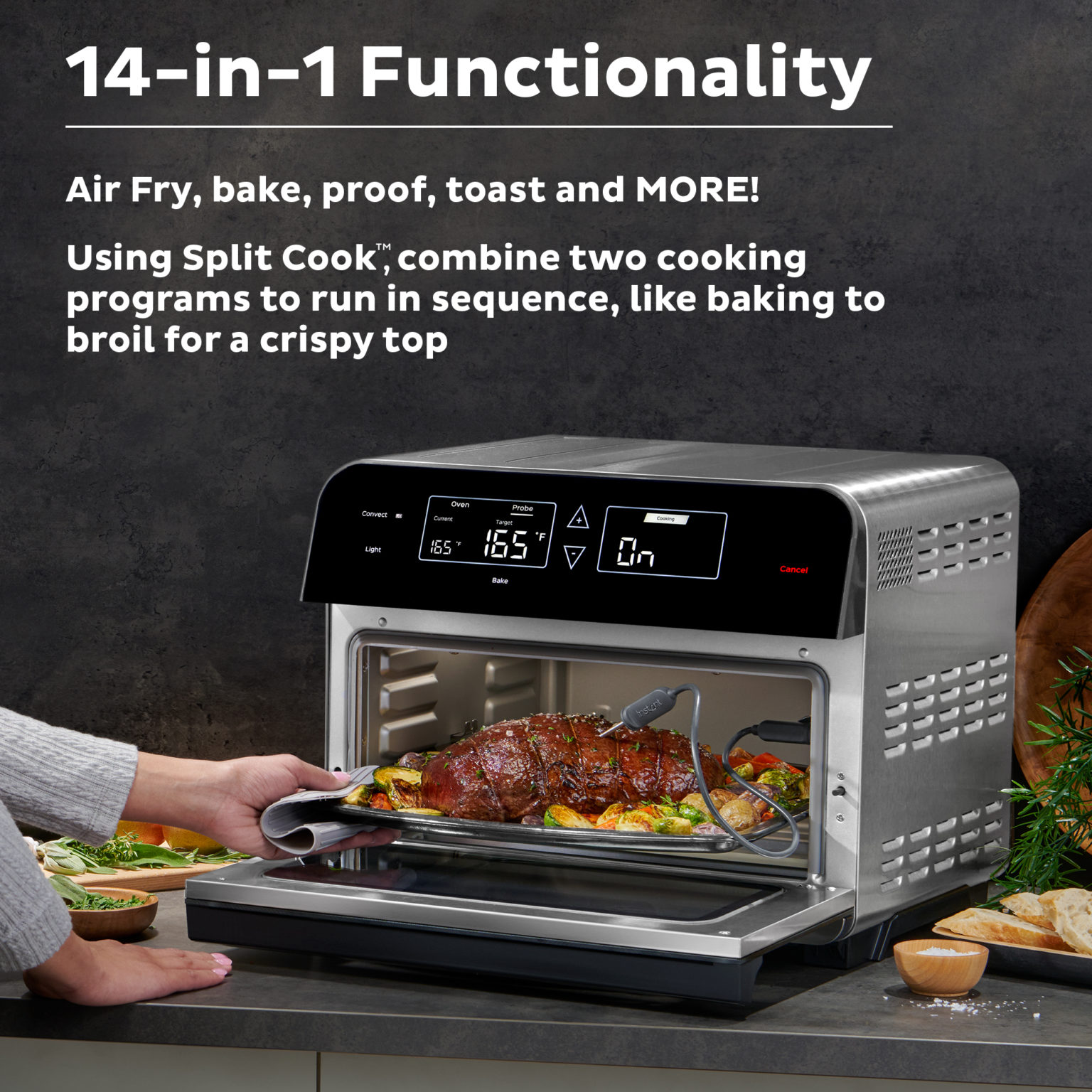 Instant Omni Pro 14-in-1 18L Air Fryer Toaster Oven + FREE Food Chopper ...